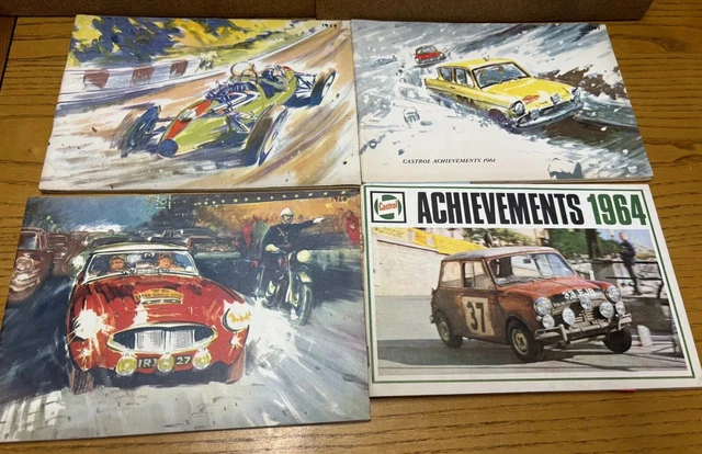 VINTAGE CASTROL ACHIEVEMENTS Booklets - 1959-1961 & 1964 - Good ...