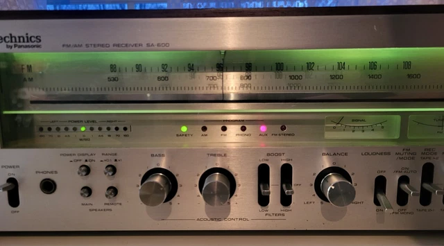 SERVICED VINTAGE TECHNICS SA-600 Stereo Receiver Beautiful Condition ...