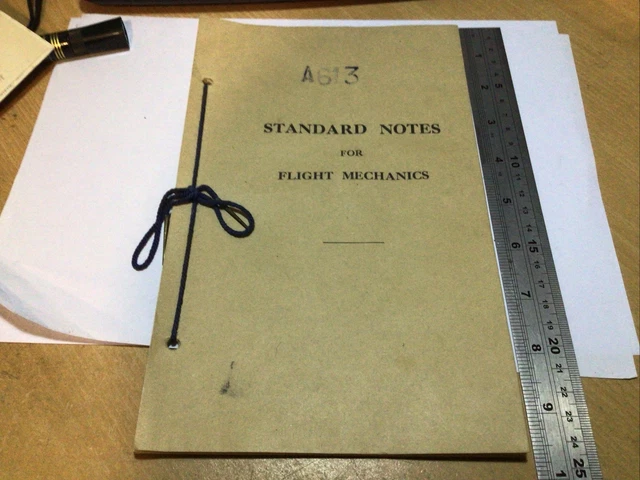 USED RAF BASIC Standard Notes for Flight Mechanics 1941 £40.00 ...
