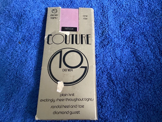 COLLANT DONNA ANNI '80/Novanta Vintage COUTURE 10 Denier Trasparente ...