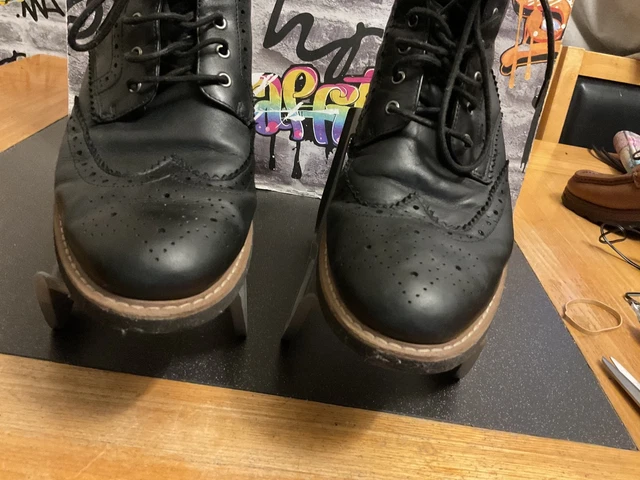 CLARKS BATCOMBE LORD Black Leather Brogue boots Uk9.5G smart casual 🔥 £ ...