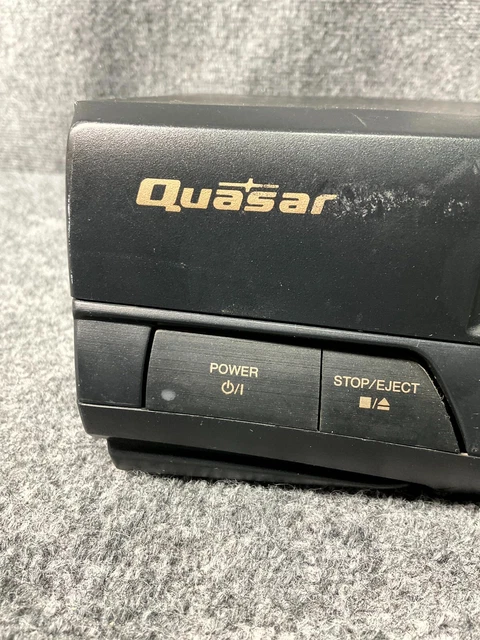 QUASAR VIDEO CASSETTE Recorder VHQ-400, 4 Head Omnivision VHS In Black ...