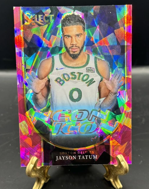 2023-24 PANINI SELECT Basketball Jayson Tatum #15 icône néon glace rose SP 21/99 EUR 51,32 ...