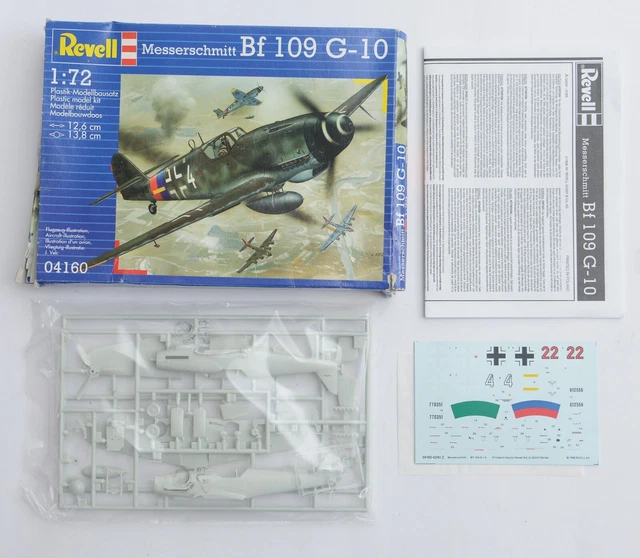 MESSERSCHMITT ME BF 109 G-10, Revell 1:72 - 04160, Inhalt wie neu, eingeschweißt EUR 9,99 ...