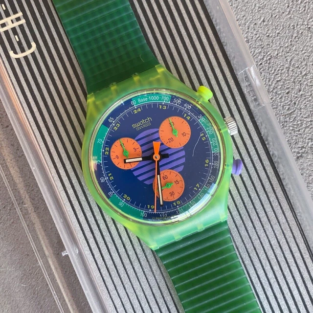 SWATCH CHRONOGRAPH NEO Wave Collector SCJ100 Mint Box EUR 379,00 ...