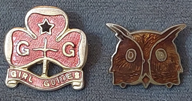 VINTAGE BROWN OWL & Girl Guide Enamel Badges £21.48 - PicClick UK