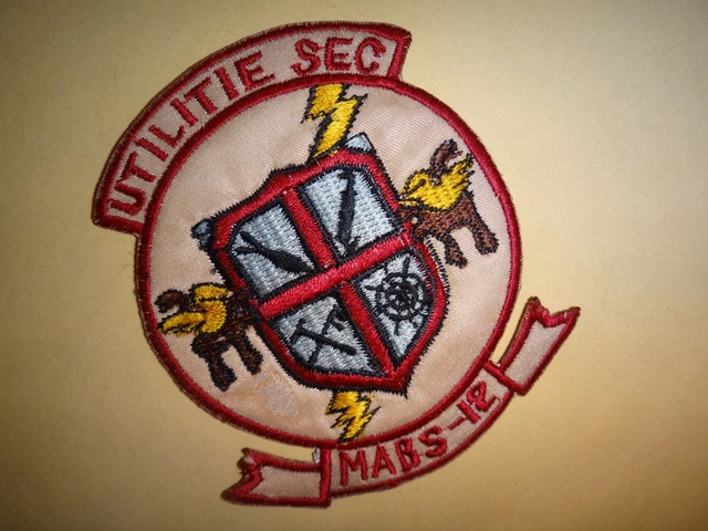 USMC MARINE AIR Base Squadron MABS-12 UTILITIE SECTION Vietnam War ...