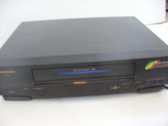 PANASONIC VCR BLUE Line Omnivision VHS Player Recorder No Remote TESTED ...