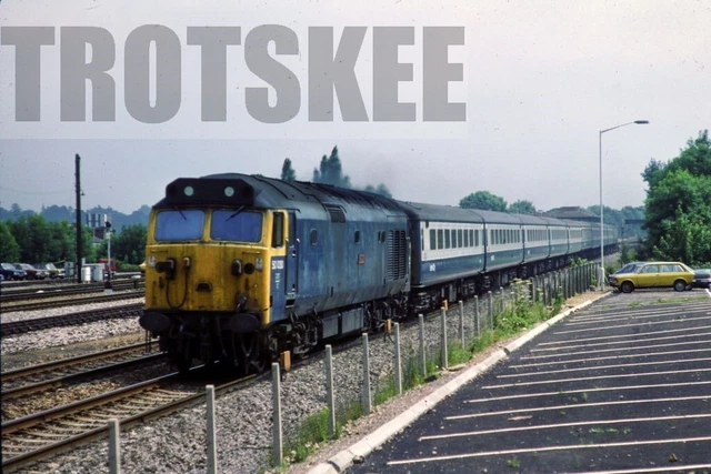 35MM SLIDE BR British Railways Diesel Loco Class 50 50030 Maidenhead ...