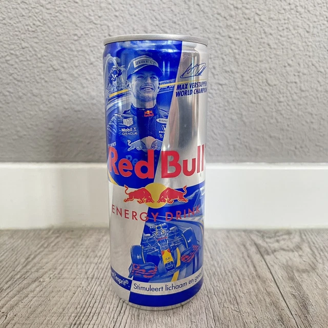 RED BULL ENERGY Drink Tin Can Max Verstappen 2021 2022 World Champion ...