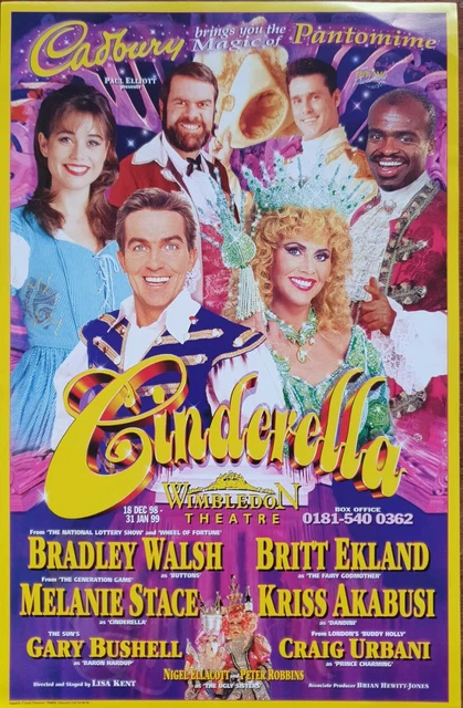 CINDERELLA FLYER BRADLEY Walsh Britt Ekland Gary Bushell Melanie Stace ...