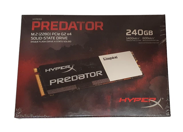 HYPERX PREDATOR 240 GB AHCI SSD M.2 PCIe HP Z Turbo Drive per Z420 Z820 ...