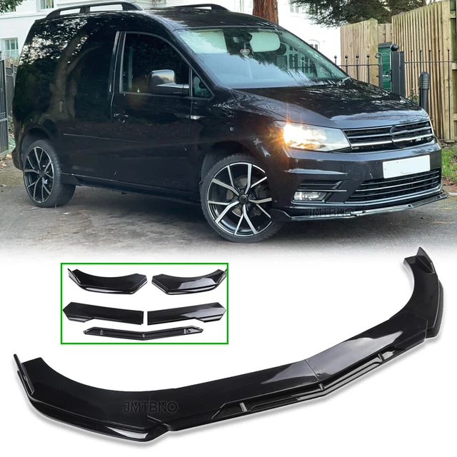 FRONT BUMPER LIP Spoiler Splitter Chin Body Kit Glossy For VW Caddy MK3 ...