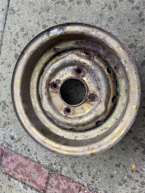 Classic Mini Cooper S 10 Inch Wheel Dunlop Revers Rim Genuine Used