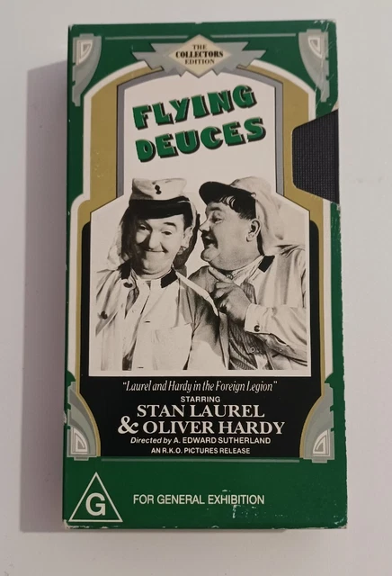 FLYING DEUCES VHS Video Cassette Collector's Case Stan Laurel & Oliver ...