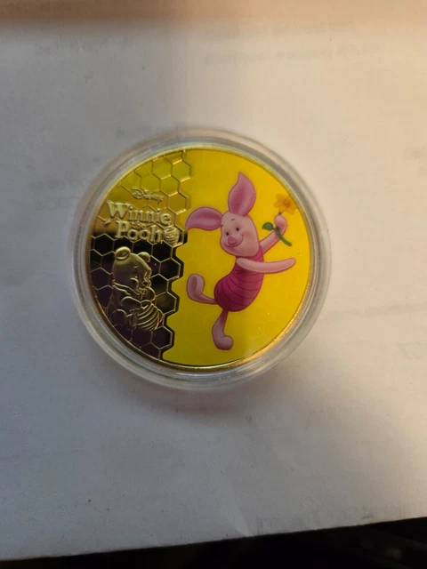 DISNEY WINNIE THE Pooh 2D Colored Coin of Piglet $20.00 - PicClick CA