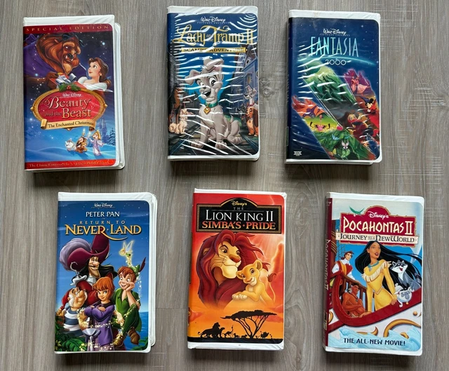 VINTAGE WALT DISNEY Home Video Collection of 6 VHS - Old Classics and ...