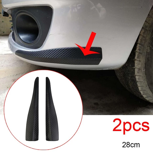 UNIVERSAL BUMPER STRIP Carbon Fiber Crash Guard Edge Corner Flexibly ...