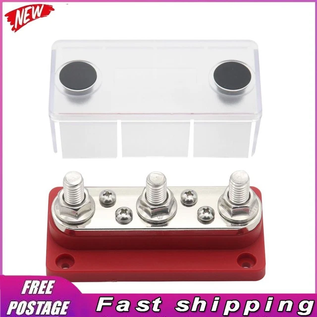 300A BUS BAR 48V Busbar Terminal Block 3+4 Way Bus Bar Cover for RV ...