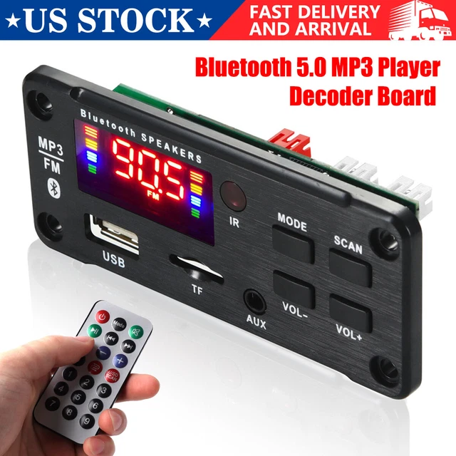 MP3 PLAYER BLUETOOTH 5.0 Decoder Board 2x25W Amplifier 12V Car FM ...