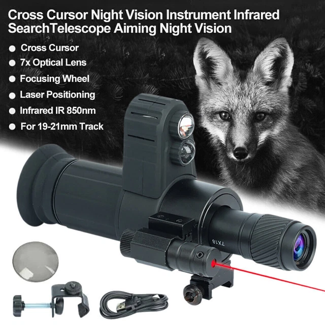 850NM CROSS CURSOR Aiming IR Infrared Night Vision Monocular & Red ...
