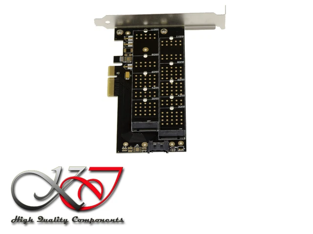 CONTROLLER CARD PCIE for SSD M.2 - M2 SATA + M2 Pcie Ahci Or Nvme $37. ...