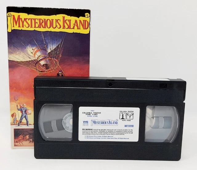MYSTERIOUS ISLAND (VHS, 1993) Jules Verne Captain Nemo Creature Monster ...
