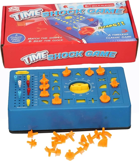 TIME SHOCK GAME Match The Shapes Beat The Clock Childrens Board Games ...