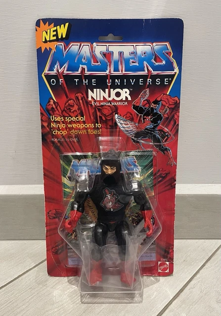 MASTERS OF THE Universe Motu Ninjor Vintage Moc New Logo 💎Cristal Clear ...