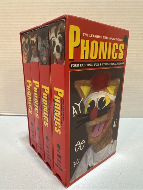 LEARNING TREEHOUSE SERIES Phonics VHS Box Set 4 VHS Vintage Children's ...