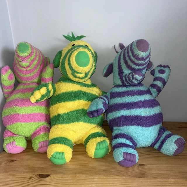 FISHER-PRICE MATTEL 2002 THE FIMBLES Florrie, Fimbo and Baby Pom SOFT ...