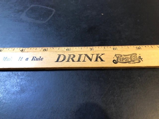 PEPSI COLA SODA Advertising Ruler With double-dot Logo $15.00 - PicClick