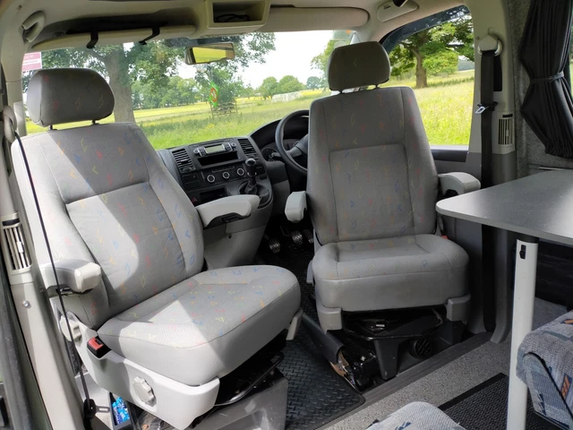 DRIVER AND PASSENGER VW T5 T6 Captain Chairs, Seat, Arm Rests Inca ...