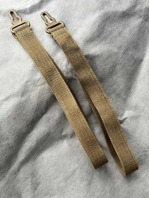 BRITISH ARMY WW2 1940 Cavalry Set Web Equipment Straps. Matching Pair ...