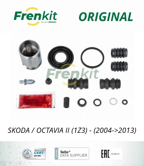 FRENKIT CALIPER REPAIR Kit + Piston 238802 - SKODA - OCTAVIA II (1Z3 ...