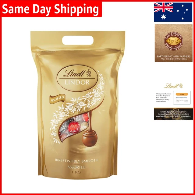 LUXURIOUS LINDOR ASSORTED Chocolate Truffles 1 kg - Perfect for ...