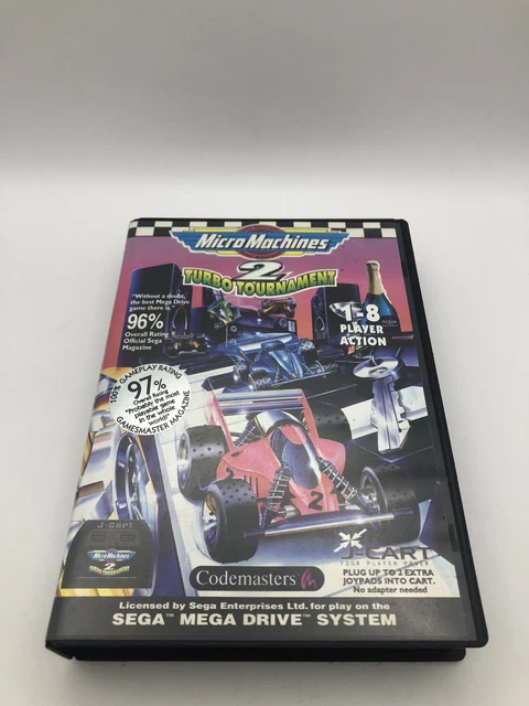 MICRO MACHINES 2 Turbo Tournament Sega Mega Drive J-Cart avec manuel ...