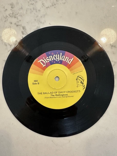 WALT DISNEY’S STORY Of Davy Crockett Record And Book 7” Llp 360 Vintage ...