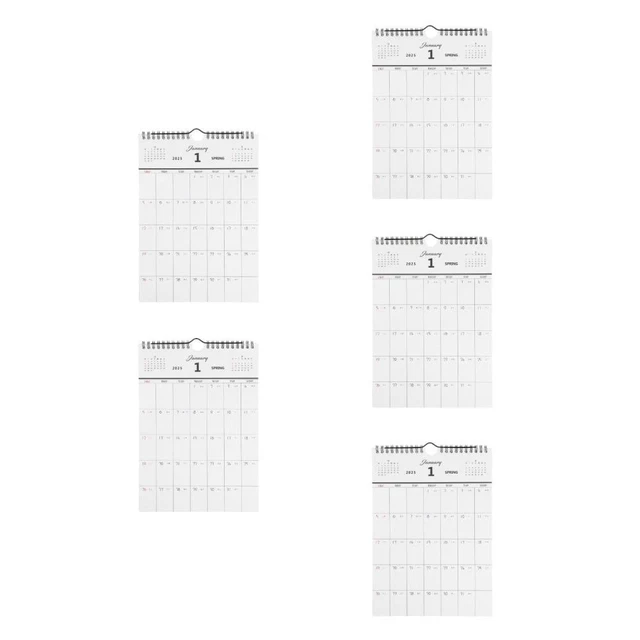 5 PIECES WALL Mounted Calendar Office Blue Sky Calendars Calander £36. ...