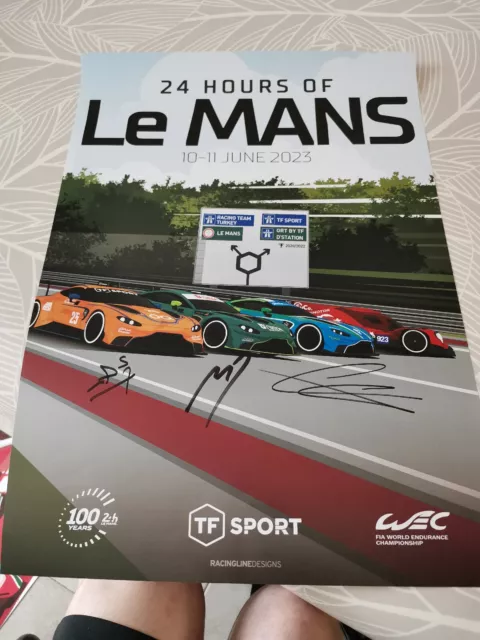 24 Heures Du Mans 2023 Affiche Ou Poster Aston Martin Centenaire Le