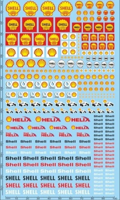 DECALCOMANIE DECALS 1/43 1/32 shell helix EUR 12,00 - PicClick FR