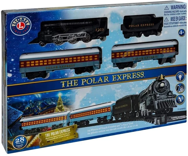THE POLAR EXPRESS 28-Piece Train Set Locomotive Railway Playset Toy ...
