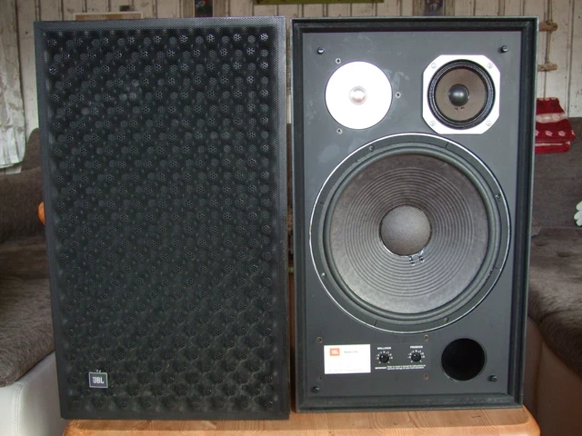 2 JBL L166 Original 70`s Rare Vintage 3 Way Monitor Speaker 75/150 Watt ...