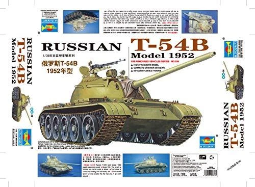 TRUMPETER 00338 MODEL Kit Russian Tank T-54B £24.90 - PicClick UK