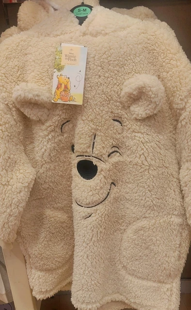 DISNEY WINNIE THE Pooh Cosy Fleece Kids Hooded Snuddie S/M 122-140cm £ ...