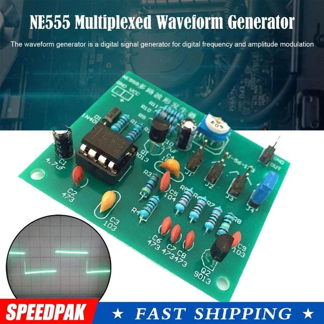 NE555 MULTI-CHANNEL WAVEFORM Generator Module Sine Wave GX Triangle ...