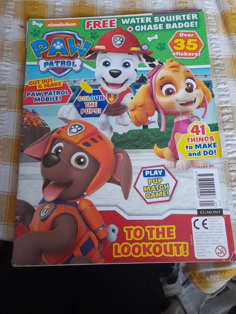 PAW PATROL COMIC Issue No 41. No Free Gift, But Games And Puzzles Are ...