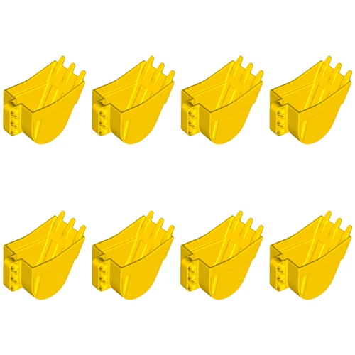 LEGO TECHNIC BRIQUES 8x Brillant Jaune Excavatrice Pelles Seau 24120 ...