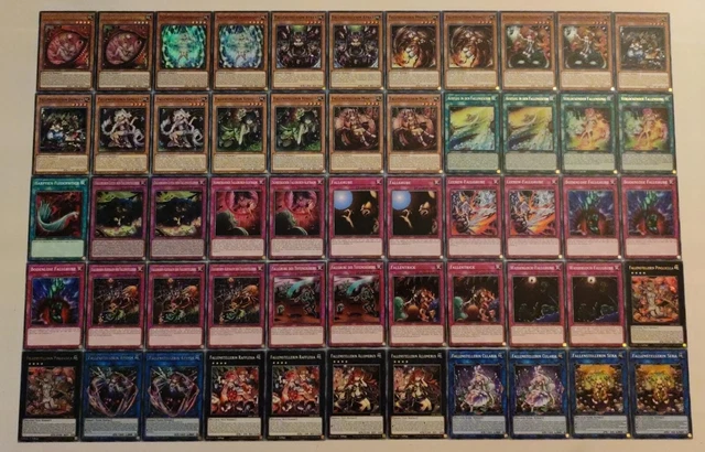 YU-GI-OH! FALLENSTELLERIN / Traptrix /Fallgrube Deck/Set/Core 55 Karten ...