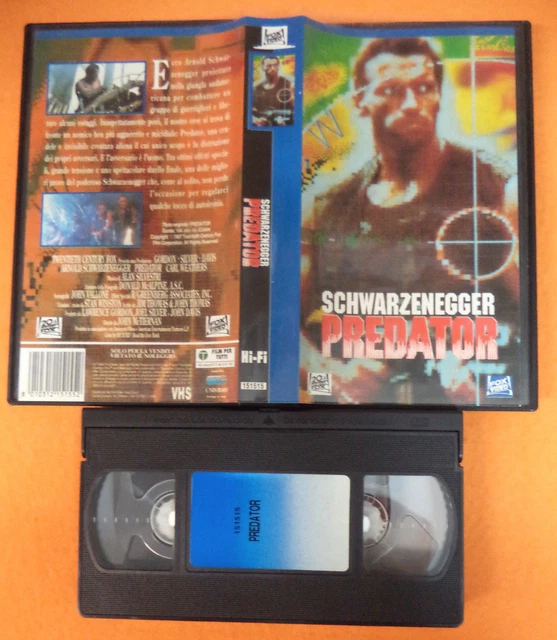 VHS FILM PREDATOR 1994 Arnold Schwarzenegger FOX VIDEO 151515 (F228) no ...